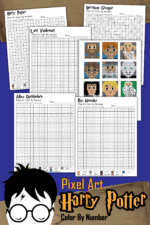 10 Free Harry Potter Color By Number Printables - Kim and Carrie